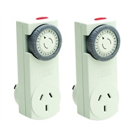 HPM Plug In Digital Timer 7 Day White | Bunnings Warehouse